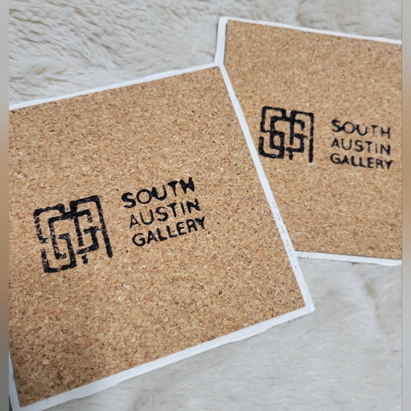 South Austin Gallery | Accents | Set Of 2 Texas Coasters Hamilton Pool ...